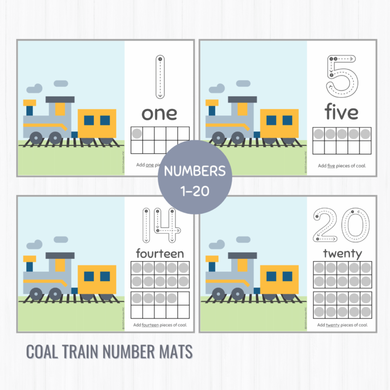 Coal Train Number Mat - ADSN